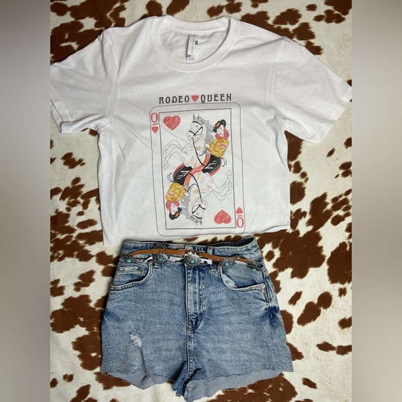 Tops | White Rodeo Queen Crop Top | Poshmark